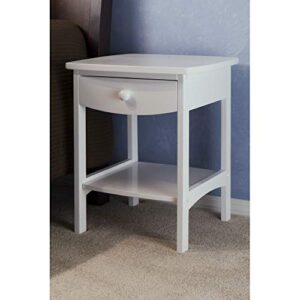 Winsome Eugene Table, White & Wood Claire Accent Table, White