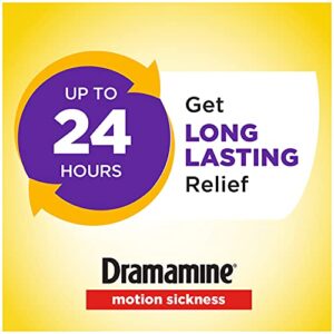 Dramamine All Day Less Drowsy Motion Sickness Relief | 8 Tablets included