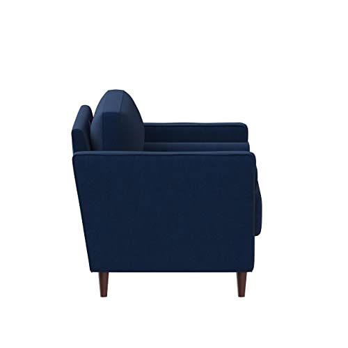 Lifestyle Solutions Lexington Armchair, 39.8" W x 31.1" D x 33.5" H, Navy Blue