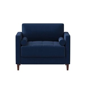 Lifestyle Solutions Lexington Armchair, 39.8" W x 31.1" D x 33.5" H, Navy Blue