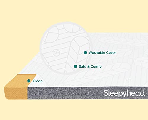 Sleepyhead 3-Inch Queen Mattress Topper - Copper-Infused Memory Foam with Washable Cover - Bedroom Essential (Queen, 3'' Copper Topper)