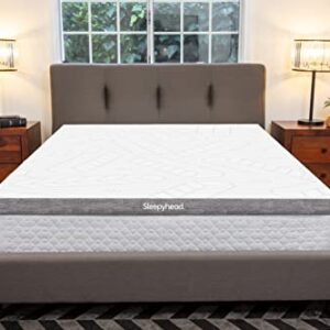 Sleepyhead 3-Inch Queen Mattress Topper - Copper-Infused Memory Foam with Washable Cover - Bedroom Essential (Queen, 3'' Copper Topper)