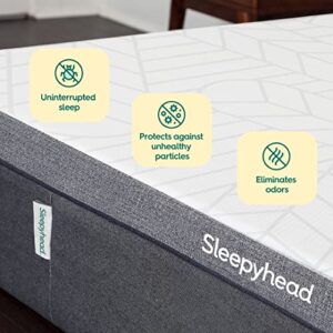 Sleepyhead 3-Inch Queen Mattress Topper - Copper-Infused Memory Foam with Washable Cover - Bedroom Essential (Queen, 3'' Copper Topper)