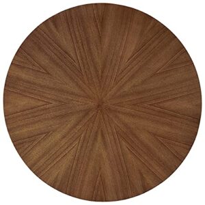 Modway Crossroads 47" Round Wood Dining Table, Walnut