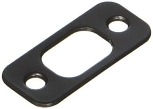 kwikset 85063-514 1″ x 2-1/4″ radius corner deadbolt strike iron black finish