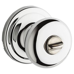 kwikset 97300-863 hancock privacy bed/bath knob in polished chrome