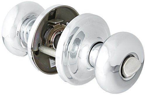 Kwikset 97300-863 Hancock Privacy Bed/Bath Knob in Polished Chrome