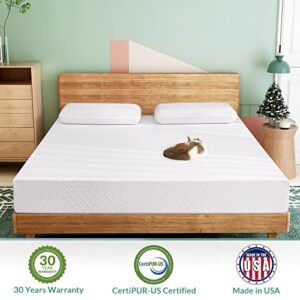 Full Mattress, 10 Inch Memory Foam Mattress in a Box, Medium Firm Green Tea Full Size Mattress for Cool Sleep & Pressure Relief, CertiPUR-US Certified, Made in USA