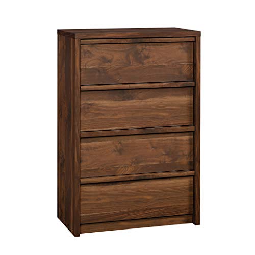 Sauder Harvey Park 4-Drawer Chest, Grand Walnut finish