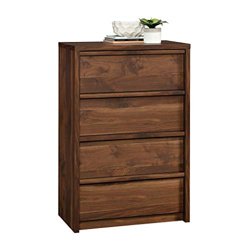 Sauder Harvey Park 4-Drawer Chest, Grand Walnut finish