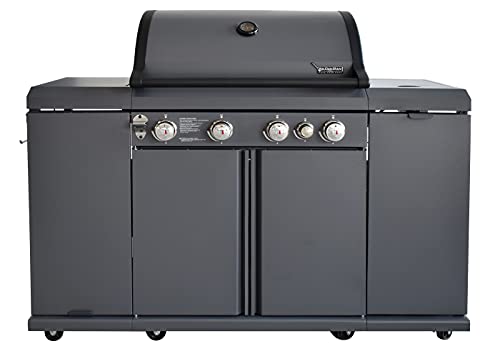 Rustler2 Four(4) Burner Gas Grill Center & Kitchen Island by Brand-Man Grills