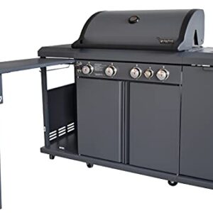 Rustler2 Four(4) Burner Gas Grill Center & Kitchen Island by Brand-Man Grills