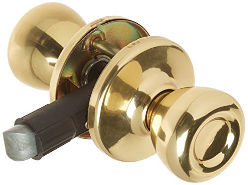 Kwikset 92001-519 Mobile Home Hall & Closet Door Knob in Polished Brass