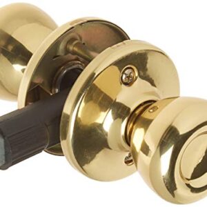 Kwikset 92001-519 Mobile Home Hall & Closet Door Knob in Polished Brass