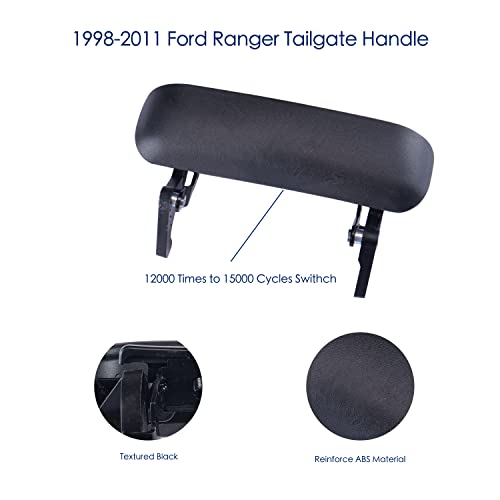 Tailgate Handle for Ford Ranger Pickup 1998-2011,01-07 Mazda B2300,98-01 Mazda B2500,98-07 Mazda B3000 B4000,Exterior Rear Liftgate Latch Handle Replace# 90695 FO1915109,1L5Z 9943400-AAA,77872