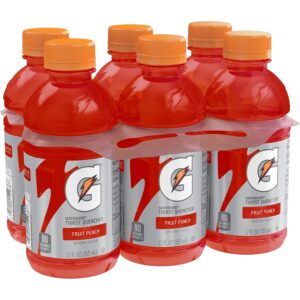 Gatorade Thirst Quencher, Fruit Punch, 12 oz, 6 Bottles