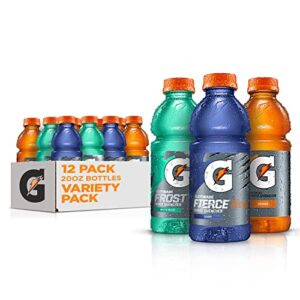 gatorade thirst quencher, fierce variety pack 2.0, 20 fl oz (pack of 12)