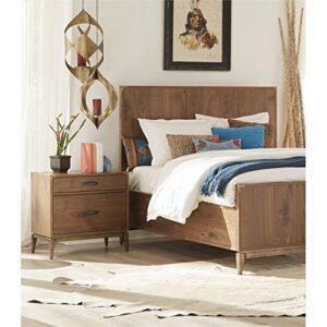 Modus Furniture Solid Wood Nightstand, 2-Drawer, Adler - Natural Walnut