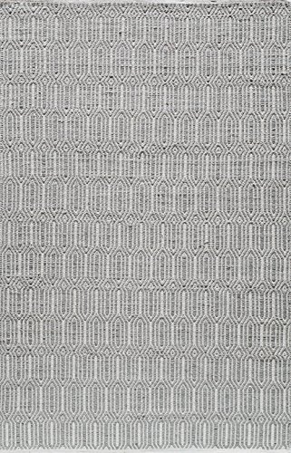 Rugs America Emerson Natural Fiber Rug, 5' x 8', Silver