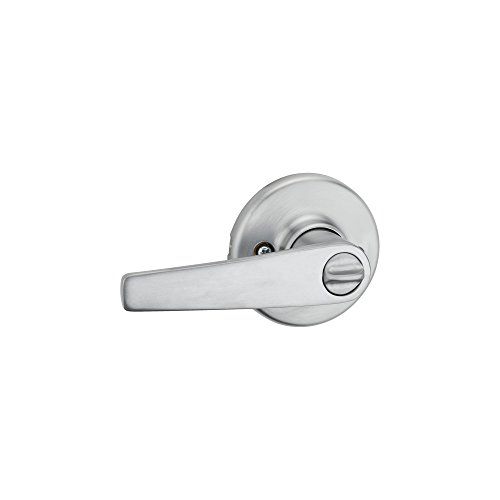 Kwikset 93001-891 Delta Privacy Bed/Bath Lever In Satin Chrome