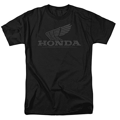 Honda Vintage Wing T-Shirt & Stickers (X-Large) Black