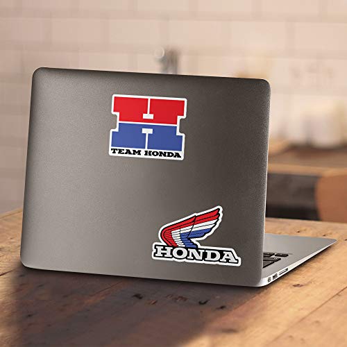 Honda Vintage Wing T-Shirt & Stickers (X-Large) Black