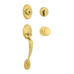 kwikset 98001-196 chelsea handleset, polished brass