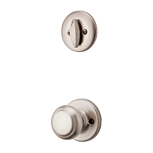 Kwikset 604CV 15 96040-123 Cove Single Cylinder Interior Pack Knob, Satin Nickel