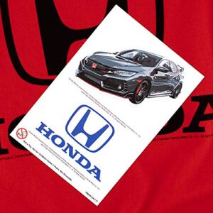 Honda Auto Logo Red T Shirt & Stickers (Large)