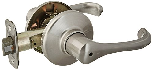 Kwikset 93001-881 Security Dorian Privacy Lever, Satin Nickel