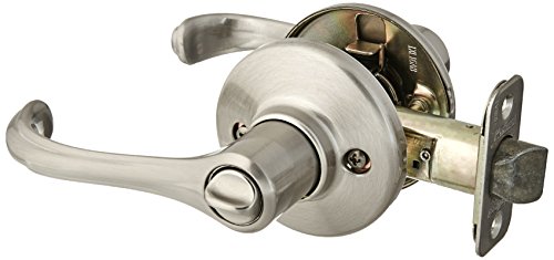 Kwikset 93001-881 Security Dorian Privacy Lever, Satin Nickel