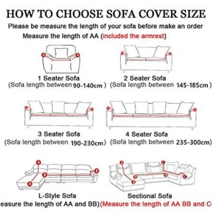 Home Sofa Cover for Living Room Elastic Material Double-Seat Sofa Loveseat Chair Slipcovers Couch Covers A8 4 Seater