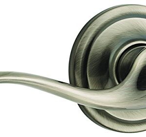 Tustin Left-Handed Half-Dummy Lever with Microban Antimicrobial Protection in Antique Nickel