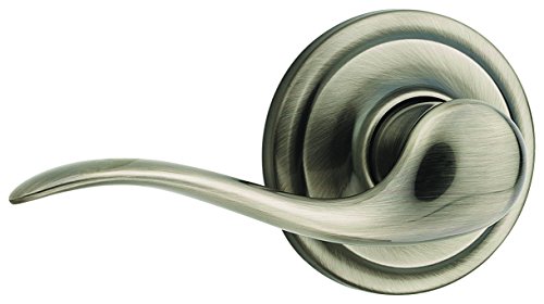 Tustin Left-Handed Half-Dummy Lever with Microban Antimicrobial Protection in Antique Nickel