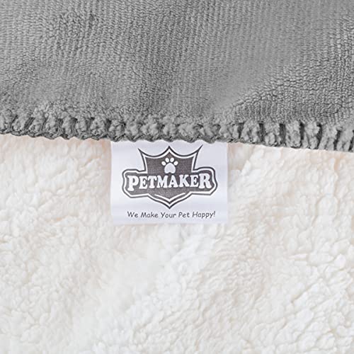 Waterproof Pet Blanket Collection– Reversible Throw Protects Couch, Car, Bed from Spills, Stains, or Fur – Dog and Cat Blankets by PETMAKER Large