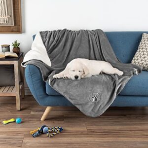 Waterproof Pet Blanket Collection– Reversible Throw Protects Couch, Car, Bed from Spills, Stains, or Fur – Dog and Cat Blankets by PETMAKER Large