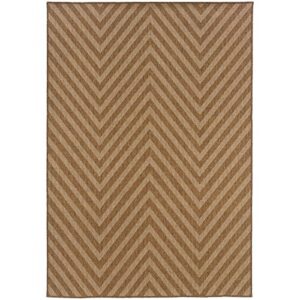 christopher knight home keystone chevron indoor/outdoor area rug, 3′ 7″ x 5′ 6″, light tan