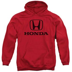 trevco honda standard logo unisex adult pull-over hoodie for men and women, large red