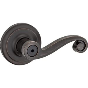 kwikset 97300-833 lido bed/bath doorlever, pack of 1, venetian bronze