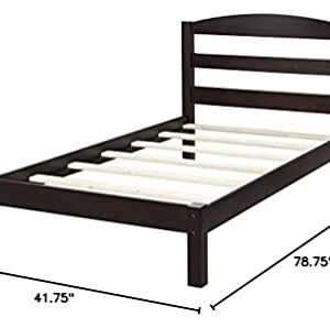 Dorel Living Braylon Twin Bed, Espresso