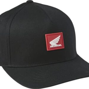 Fox Racing mens Honda Flexfit Hat, Black, Large-X-Large