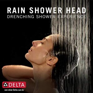 Delta Faucet Vero 14 Series Single-Function Shower Trim Kit with Single-Spray Touch-Clean Rain Shower Head, Champagne Bronze, 2.0 GPM Water Flow, T14253-CZ-WE (Valve Not Included)