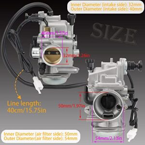 TRX350 Carburetor for Honda Rancher 350 TRX350TM TRX350TE 350ES 350FE 350FMTE 2000-2006 4 Stroke ATV New Carb w/Air Filter Oil Filter