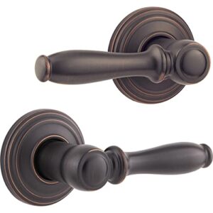 Kwikset Ashfield Hall/Closet Lever with Microban Antimicrobial Protection in Venetian Bronze