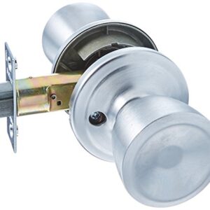 Kwikset Corporation 97500-074 Abbey Vestibule Keyed Knob featuring Smart Key, Satin Chrome