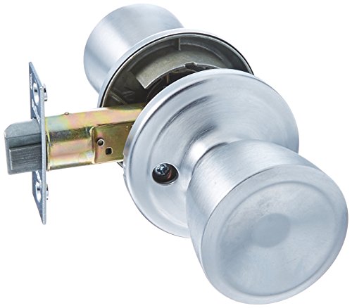 Kwikset Corporation 97500-074 Abbey Vestibule Keyed Knob featuring Smart Key, Satin Chrome