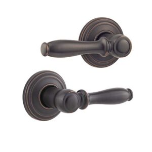 kwikset 97200-623 ashfield passage hall/closet lever in venetian bronze