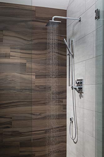 Delta Faucet Rain Shower Head, Rainfall Shower Head, Matte Black Shower Head Rainfall, Metal Shower Head, Ceiling Mount Shower Head, Matte Black RP62955BL