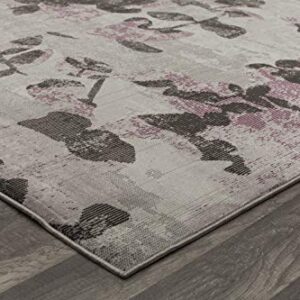 CosmoLiving by Cosmopolitan Anne Area Rug, Pink Elegance