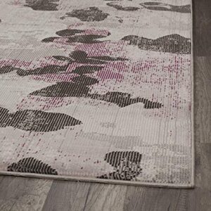 CosmoLiving by Cosmopolitan Anne Area Rug, Pink Elegance